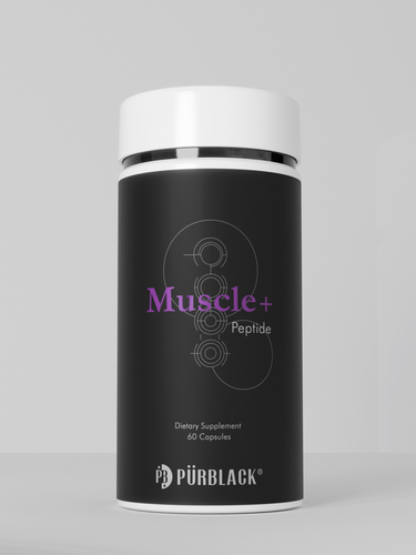 Muscle+ Peptide Capsules, 60 Count (30 Servings) – Pürblack